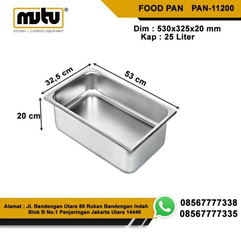 Jual RECOMMEND FOOD PAN 1/1 |GASTRONOM PAN 1/1 - 530x325x200 Mm di ...