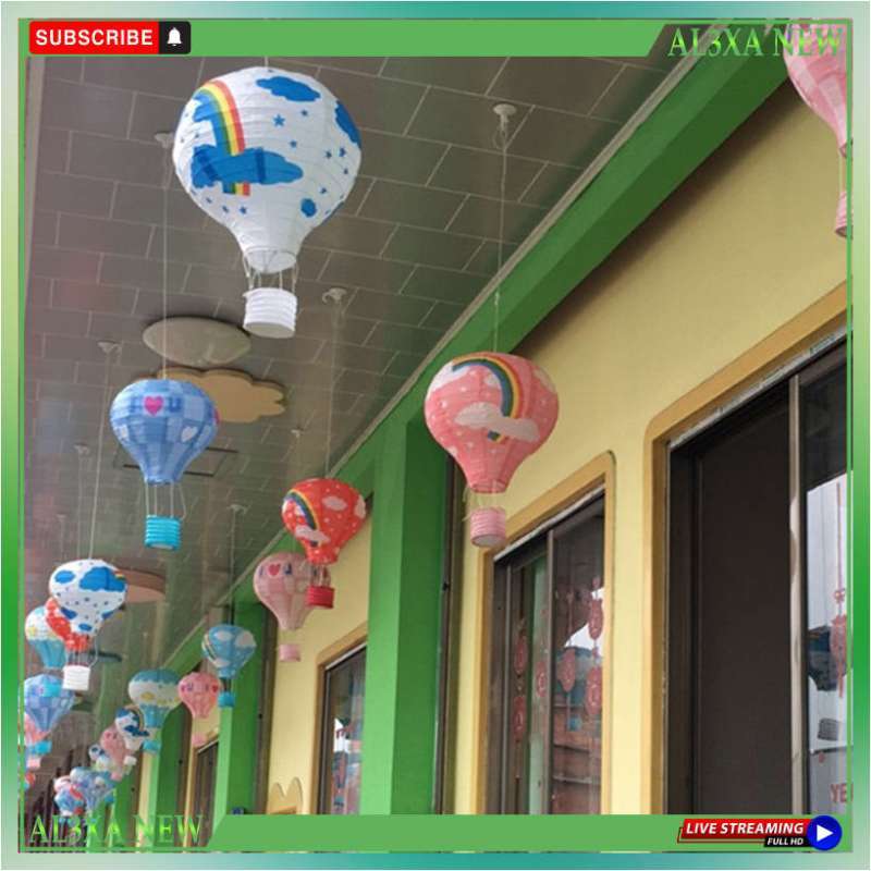 Promo Lentera Balon Udara Bahan Kertas Warna Putih Dekorasi Pesta Ulan ...