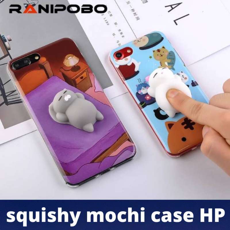 Promo Aksesoris case casing hp lucu squishy mochi lembut bentuk hewan ...