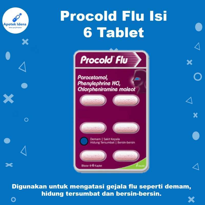 Jual Procold Flu Isi 6 Tablet Obat Untuk Mengatsi Flu Dan Hidung ...