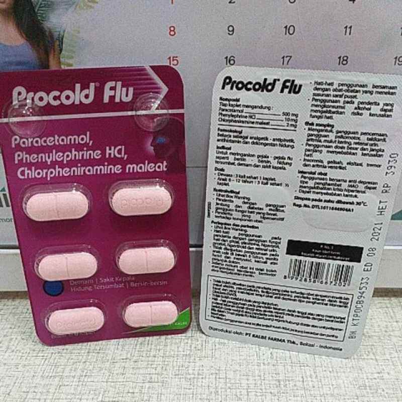 Jual Procold Flu Isi 6 Tablet Obat Untuk Mengatsi Flu Dan Hidung ...