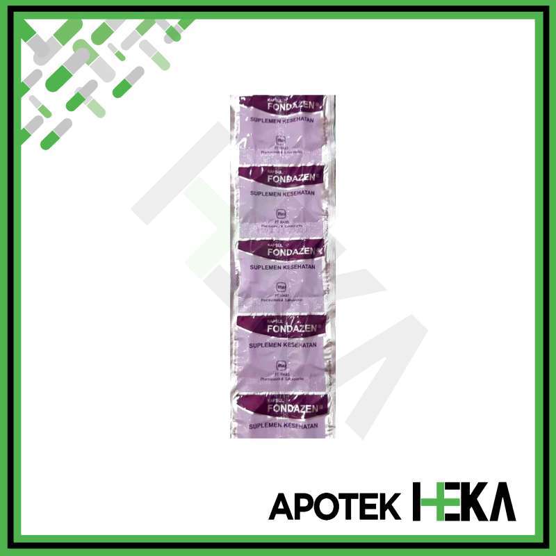 Jual Fondazen Kapsul Strip isi 10 Tablet - Suplemen Tambah Darah Anemia ...