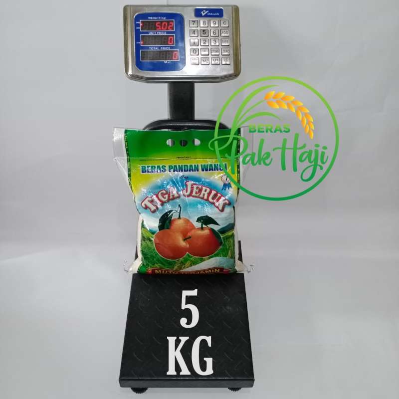 Jual Beras Setra Ramos Cap Tiga Jeruk 3kg/5kg/10kg/20kg/25kg - 5kg Di Seller Toko Beras Pak Haji ...