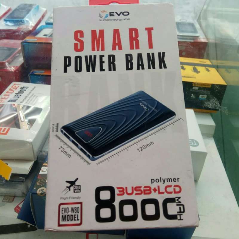 Jual ORIGINAL POWERBANK EVO SMART POWERBANK 8000 MAH di Seller Store ...