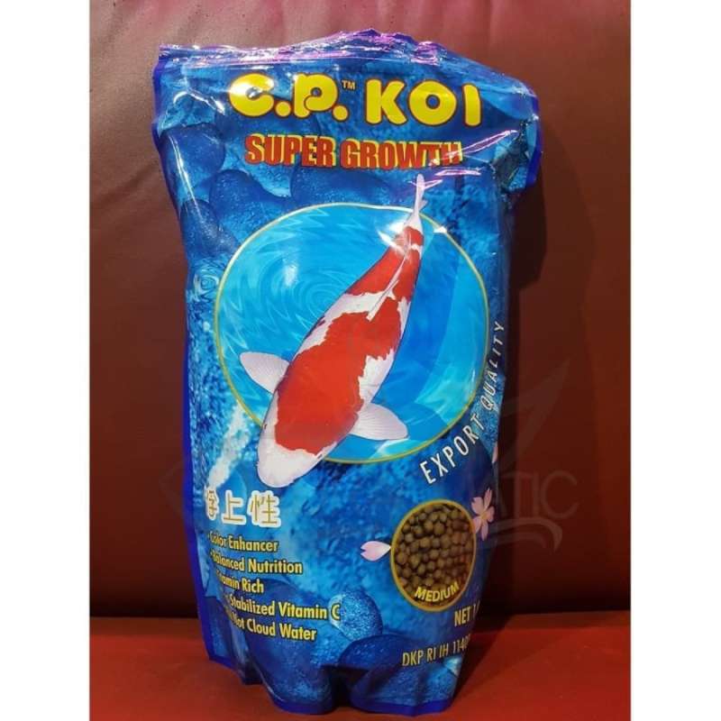 Jual C.P. KOI SUPER GROWTH 1 KG PAKAN PELLET PELET MAKANAN IKAN HIAS di ...