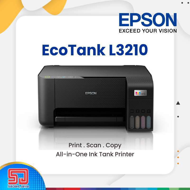 Jual Epson Printer L3210 All In One Multifunction (print Scan Copy) Printer Murah Printer Inkjet ...