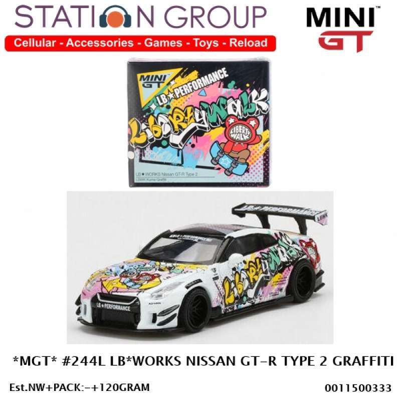 Jual MGT #244L LB-WORKS NISSAN GT-R TYPE 2 GRAFFITI - DIECAST di Seller ...