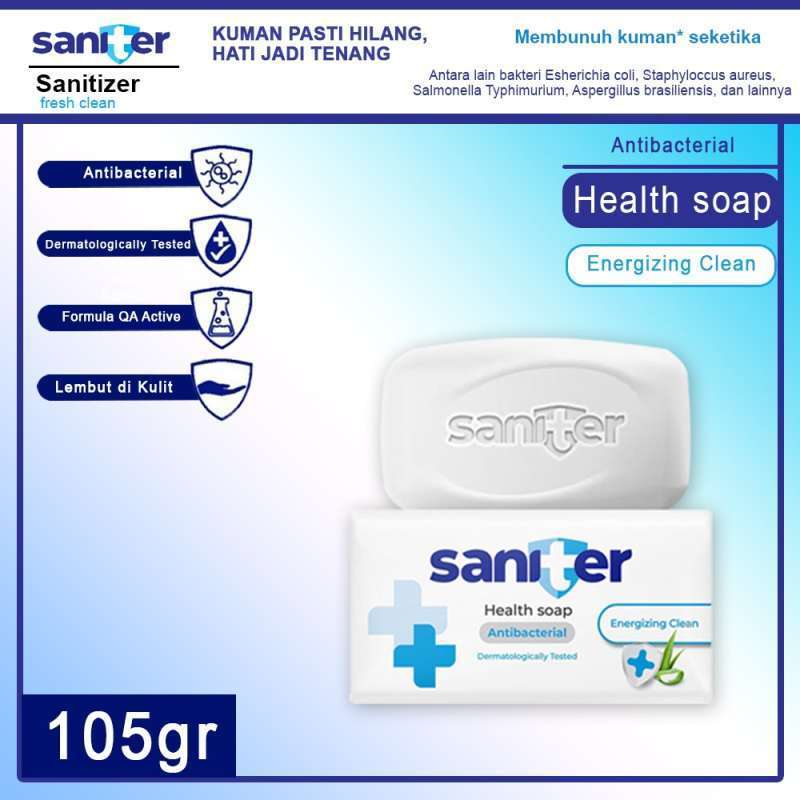 Jual Saniter Sabun Batang Bar Soap Antibacterial 105 Gr Original Sabun ...