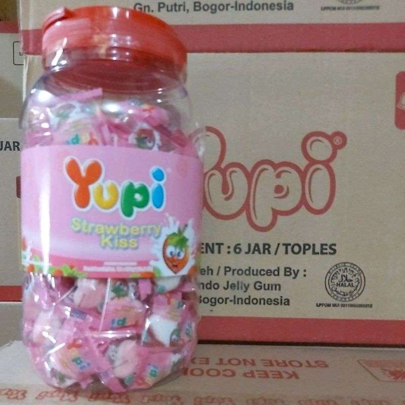 Jual Permen Yupi Gummy Candies Strawberry 385gr Toples di Seller Al ...