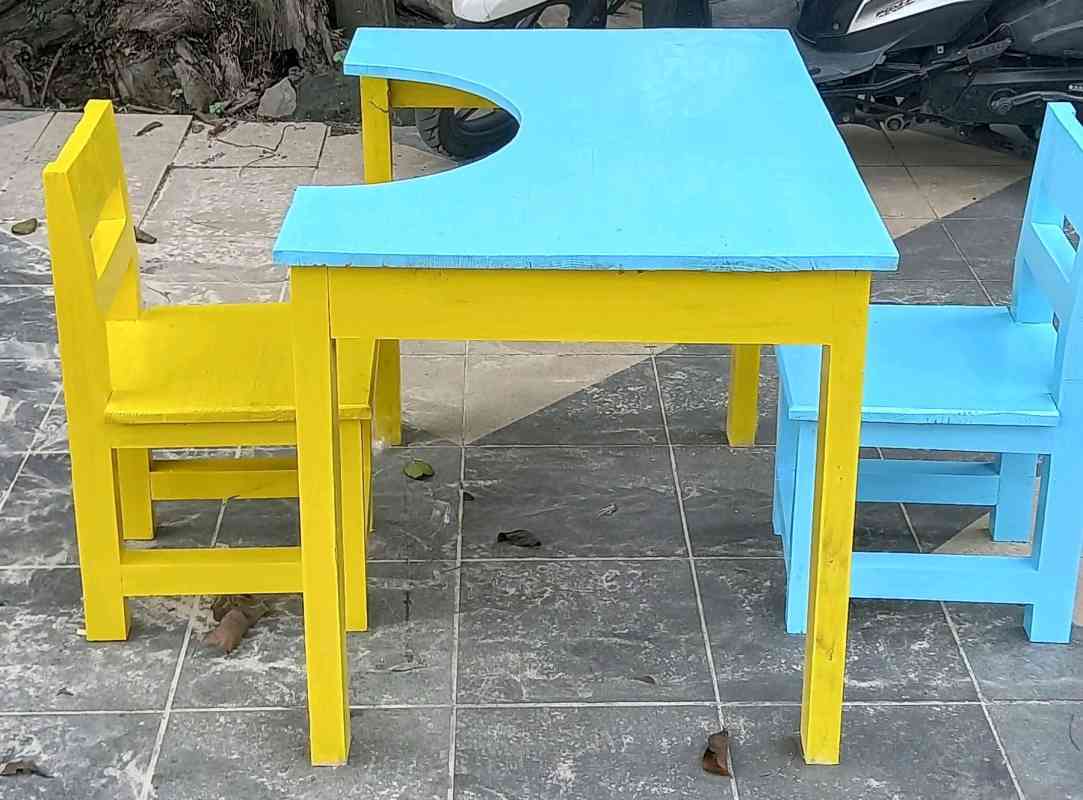 Jual 1 Set Meja dan Kursi Terapi Anak Murah, 1 Meja 2 Kursi di Seller ...