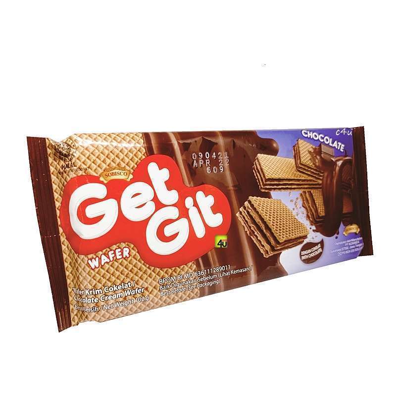 Jual GET GIT Wafer CHOCOLATE Renyah [ 24 x 102g / 1 Dus ] di Seller Dks ...