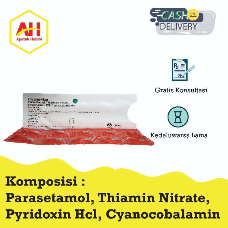 Promo Paranervion Paranerpion Paranerfion 1 Strip Isi 10 Kaplet Obat ...