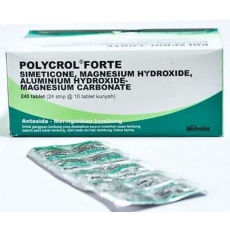 Promo POLYCROL FORTE TABLET KUNYAH POLIKROL PORTE POLICROL FORTE OBAT ...