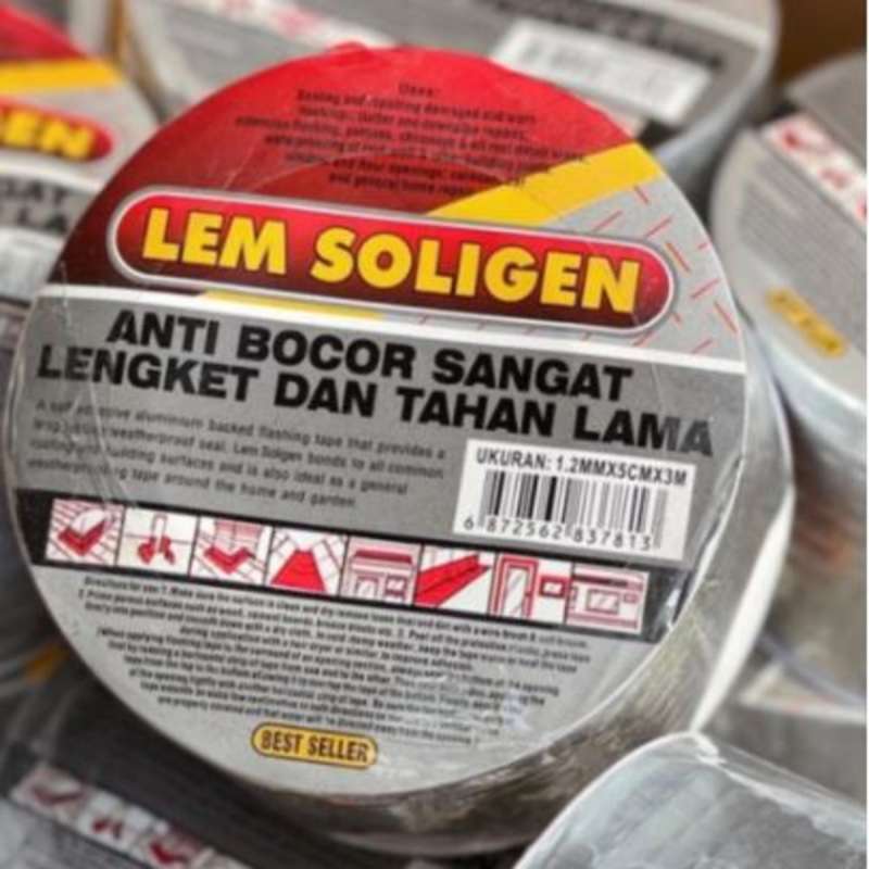 Promo Lem Seng SOLIGEN 3 Meter Super Band - Lem Talang, Asbes, Genteng ...