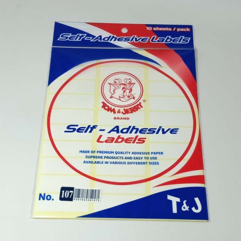 Jual Label Tom And Jerry No. 107 - Label Nama Atk Di Seller ...