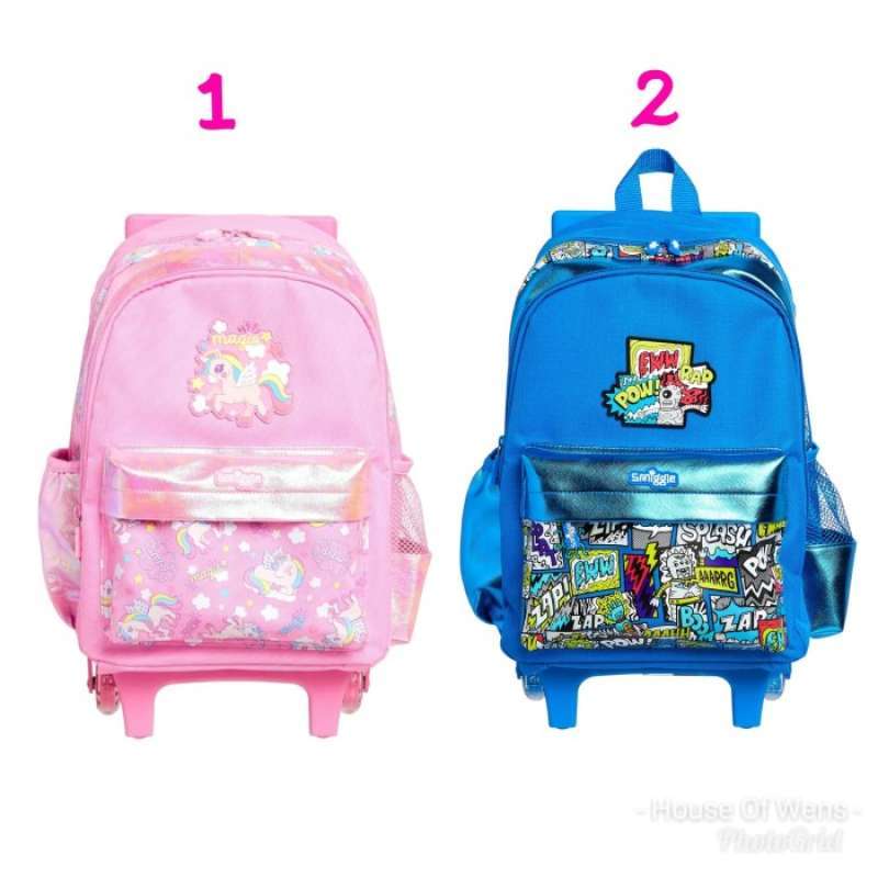 Jual SMIGGLE WONDER BACKPACK TROLLEY WITH LIGHT UP WHEEL - TROLLEY ...