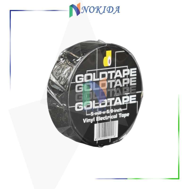Jual Nokida Solasi Listrik Kecil Gold Tape [10 Pcs] / Solatip Hitam ...