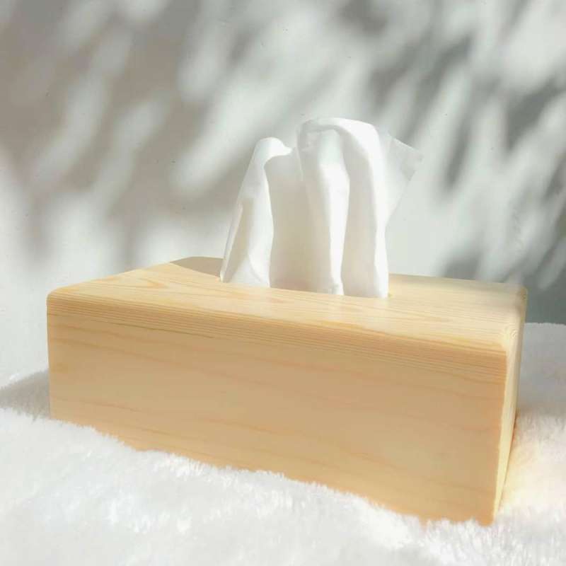 Jual Tissue Box Aesthetic Kotak Tisu Kayu Natural di Seller Standing ...