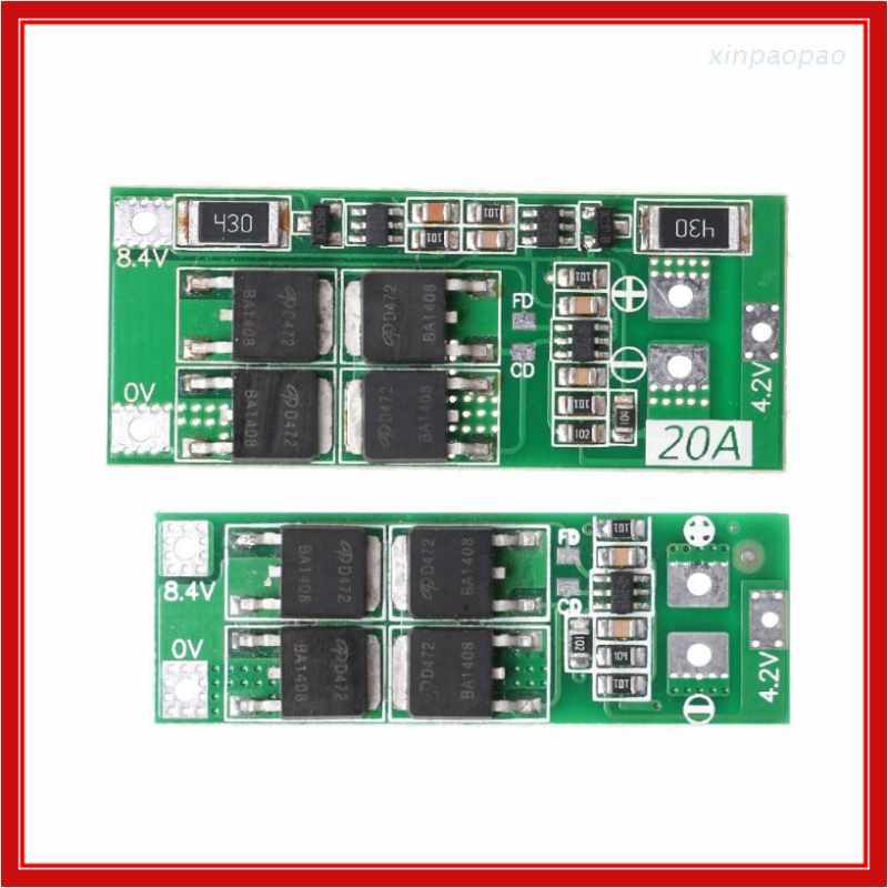 Promo Papan Pcb Bms Pelindung Charger Baterai Lithium Li-Ion 18650 2S 2 ...