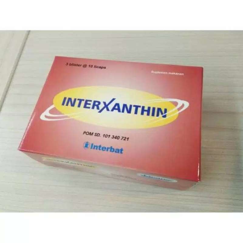 Jual INTERXANTHIN Kapsul 4 MG Isi 30 Kapsul Antioksidan Untuk ...