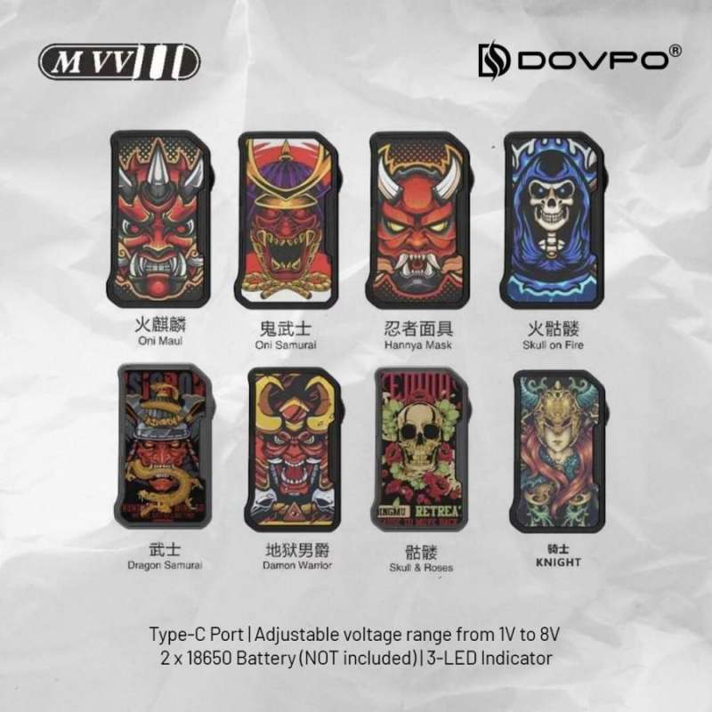 Jual Dovpo Mvv Ii Mod 100% Authentic - Vape Mod Dovpo Mvv 2 - White ...