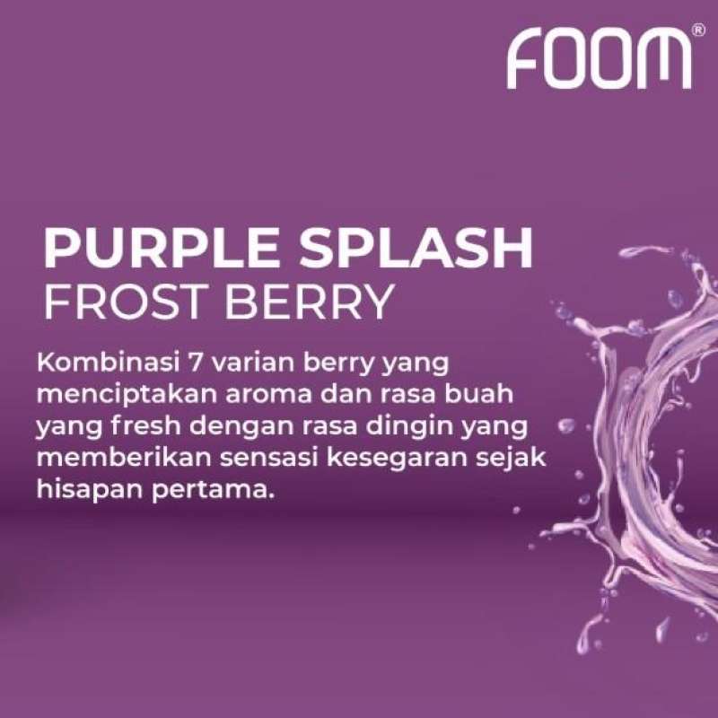 Jual Foom Purple Splash Frost Berry Salt Nic 30ML by Foom Lab - Liquid ...