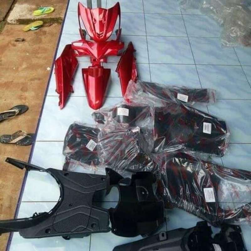 Jual cover body honda beat fi full body kasar dan halus + striping di ...