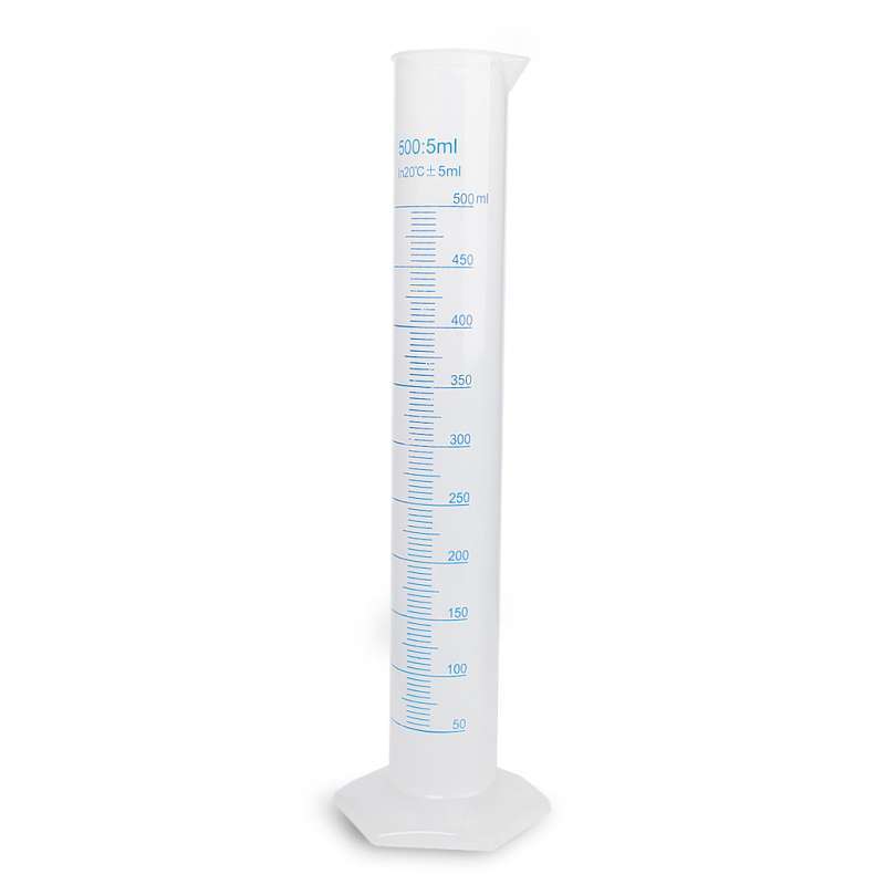 Jual Lab Clear Plastic Graduated Cylinder Measuring Cup Beaker Flask ...