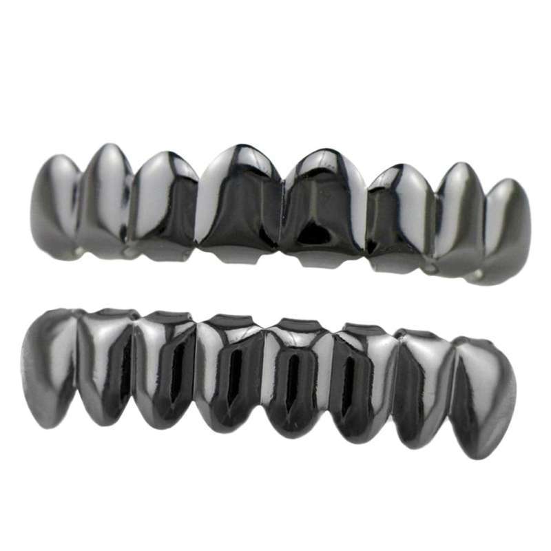 Jual 2Set 18K Top / Bottom Mouth Teeth Caps Custom Grill Set Body ...