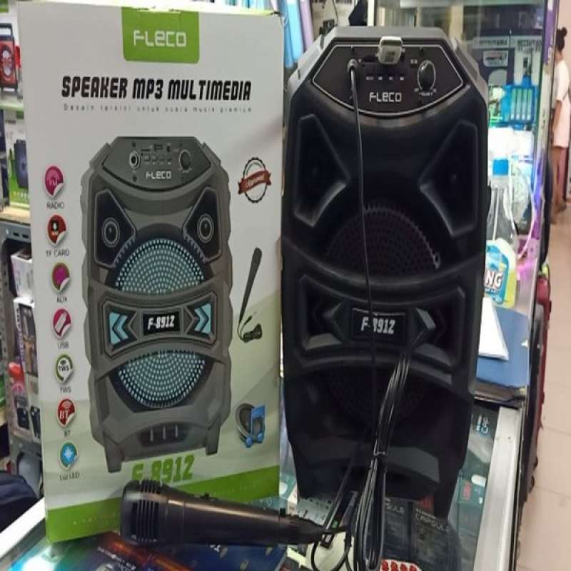 Jual Speaker Meeting Karaoke Bluetooth Portable Fleco 8 Inch di Seller ...