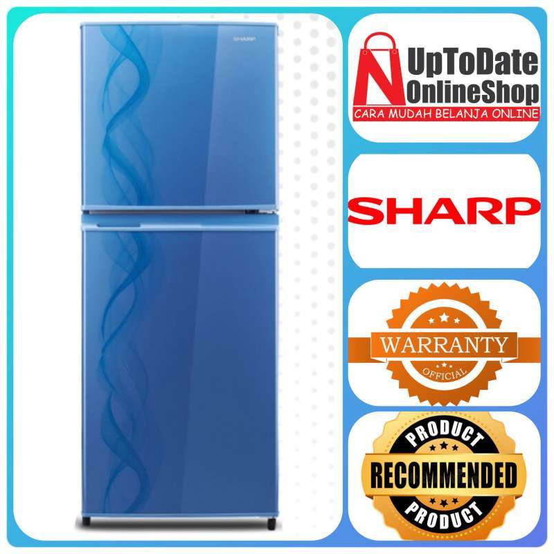 Promo KULKAS 2 PINTU SHARP SJ-N237ND FLORAL DOOR LED LAMP EXTRA BIG ...