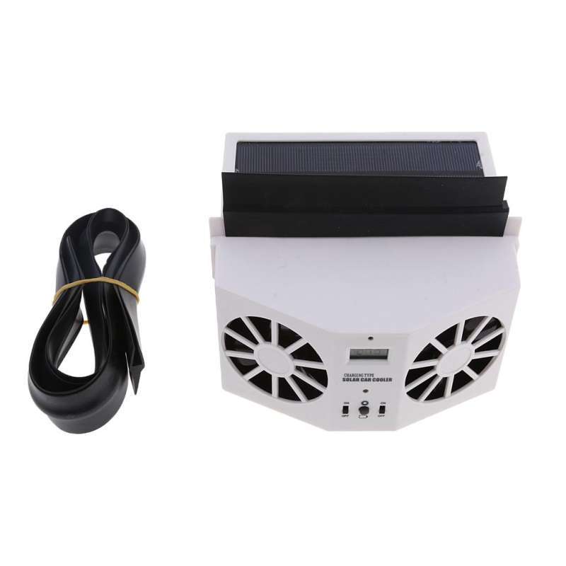 Jual Solar Powered Car Air Vent Exhaust Fan Radiator Vent With ...