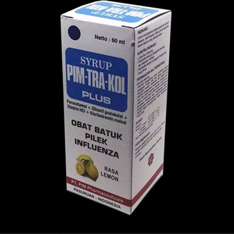 Jual PIM TRA KOL LEMON 60 ML SIRUP OBAT BATUK PILEK INFLUENZA di Seller ...