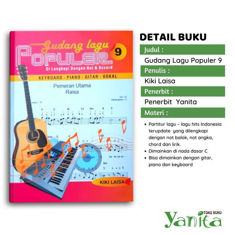 Jual Yanita Buku Musik Pop Indonesia Gudang Lagu Populer 10, 11, 12 ...