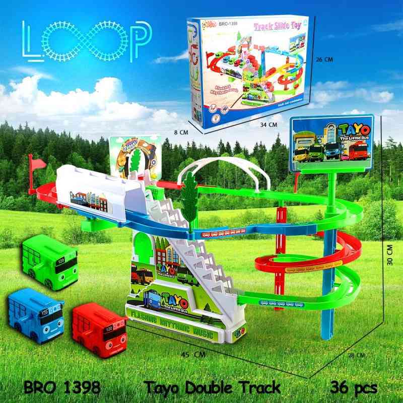 Promo Murah Bro1398 Tayo The Little Bus Bis Bes Mainan Anak Dino Dinosaurus Tangga Slide ...