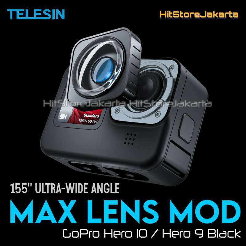 Jual Telesin Max Lens Mod GoPro Hero 10 Ultra Wide Angle Lens GoPro ...