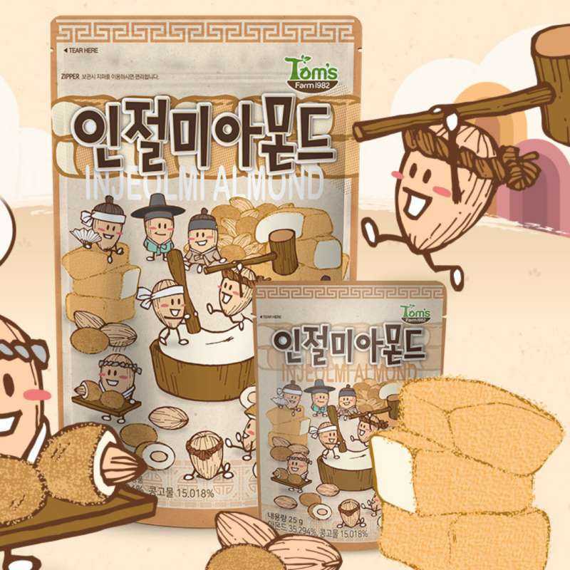 Jual Hbaf (tom's) Injeolmi Almond 190gr Di Seller Kaifa Food Store ...