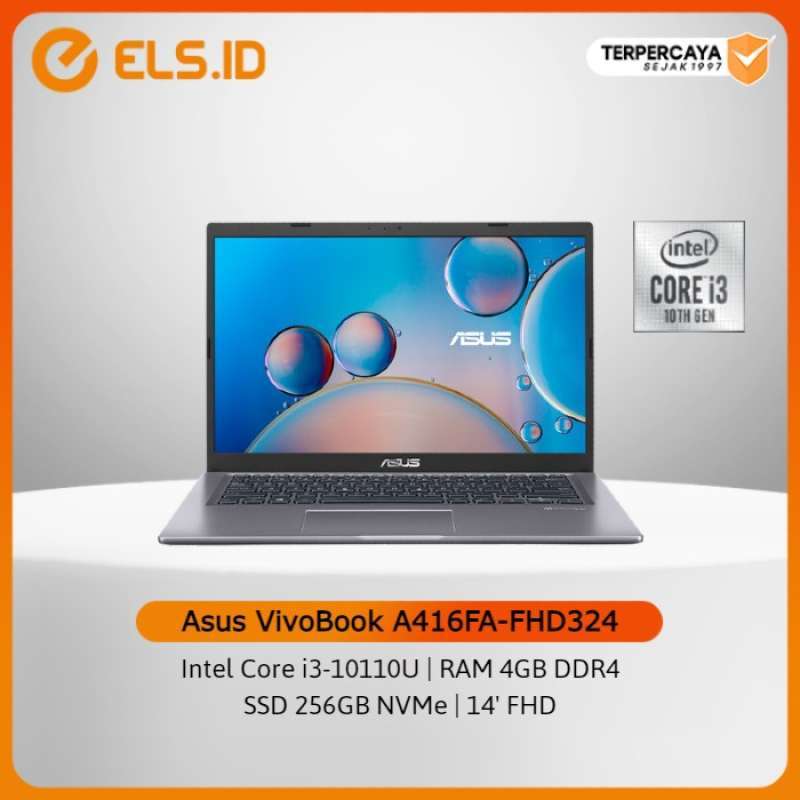 Jual Laptop Asus VivoBook A416FA-FHD324 i3-10110U 4GB SSD 256GB 14 W11 ...