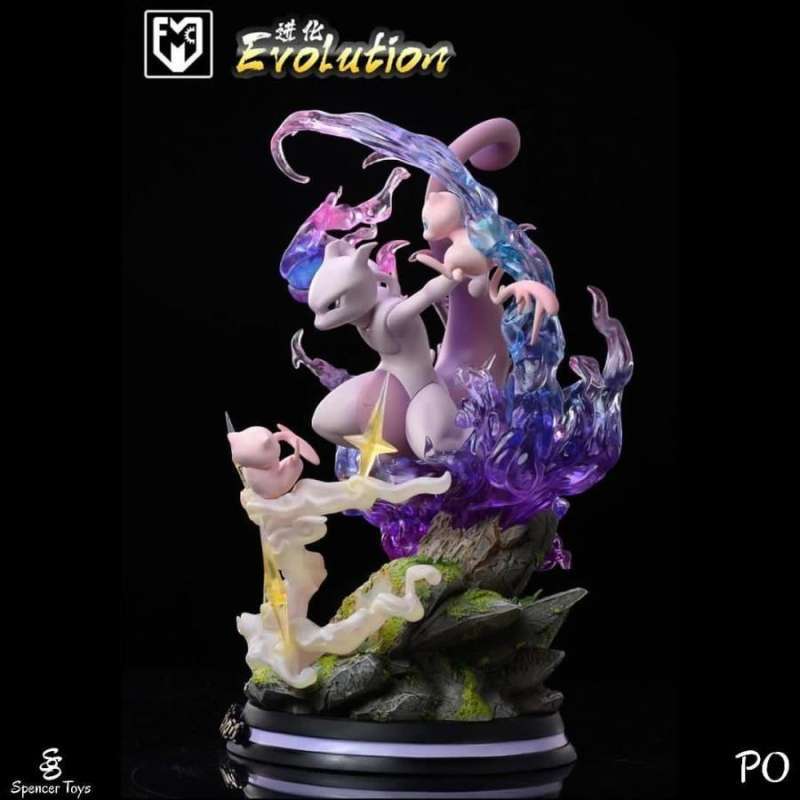 Jual Dp Po Resin Statue Mew Mewtwo Evolution By Mfc (pre-order ...