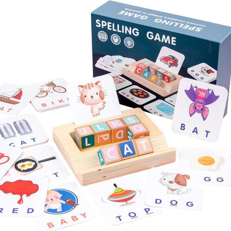 Jual Kids Spelling Game Alphabet Letter Math Learning Educational Word ...