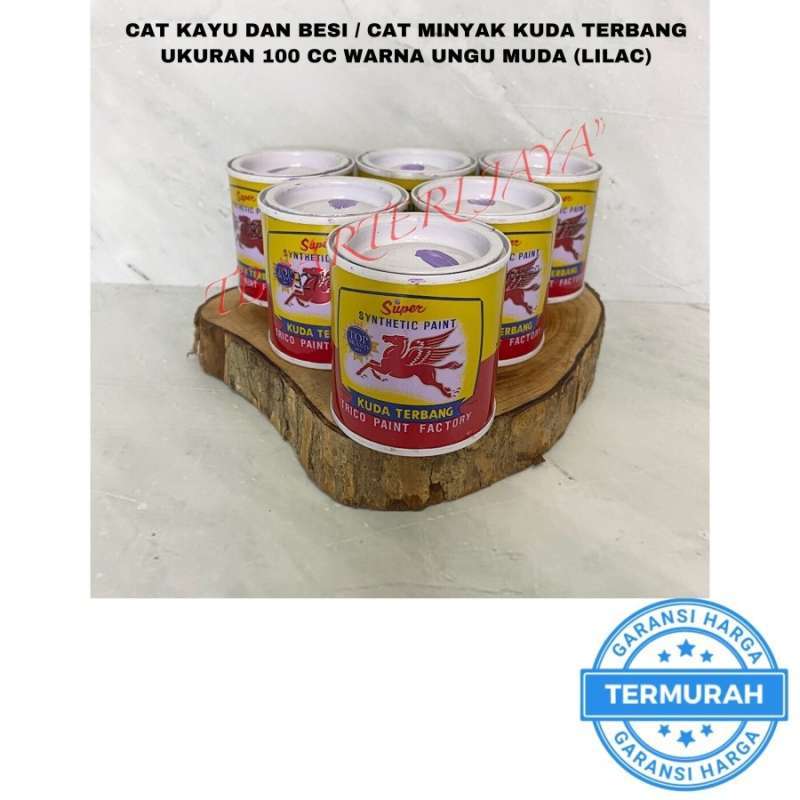 Jual Cat Kuda Terbang/ Cat Kayu dan Besi ukuran 0,1 liter Ungu Muda ...