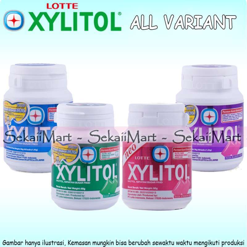 Promo LOTTE XYLITOL Chewing Gum All Variant - Permen Karet Aneka Rasa ...