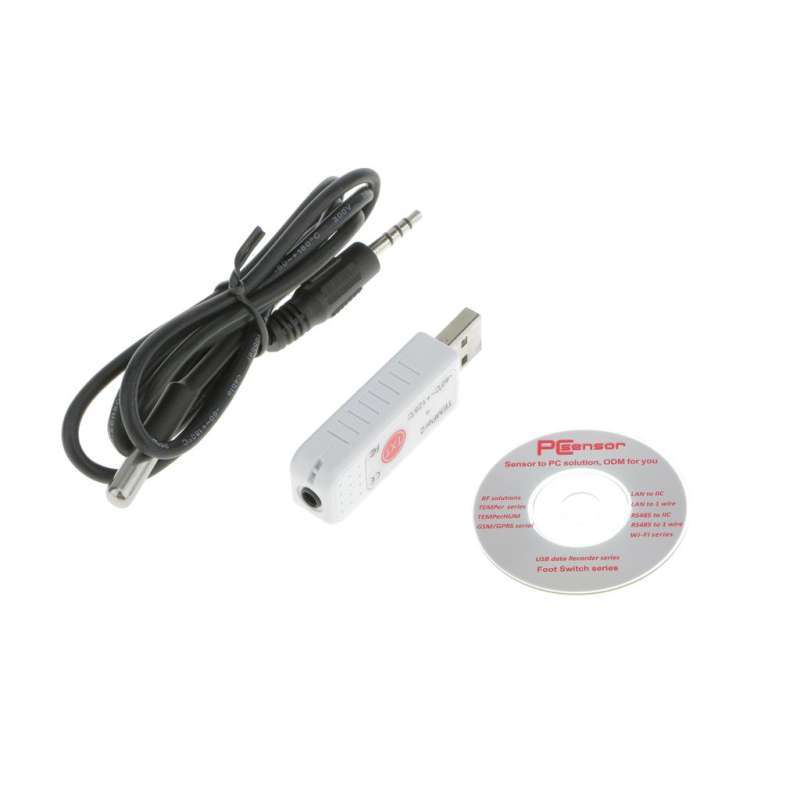 Jual Usb Temperature Sensor Data Log Test Thermometer Black + Blue Di ...