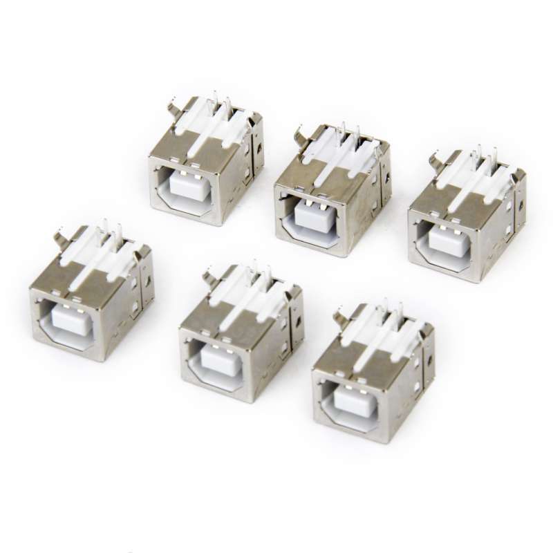 Jual Usb Type B Female Right Angle Replacement Plug Socket Connector ...