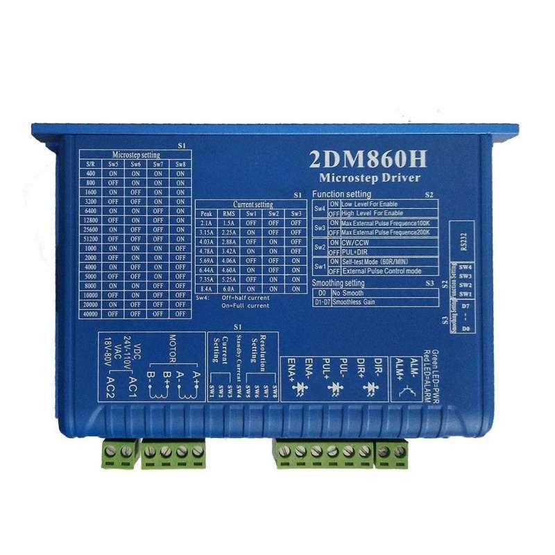 Jual 2DM860H digital step driver 86 two-phase stepper motor driver di ...