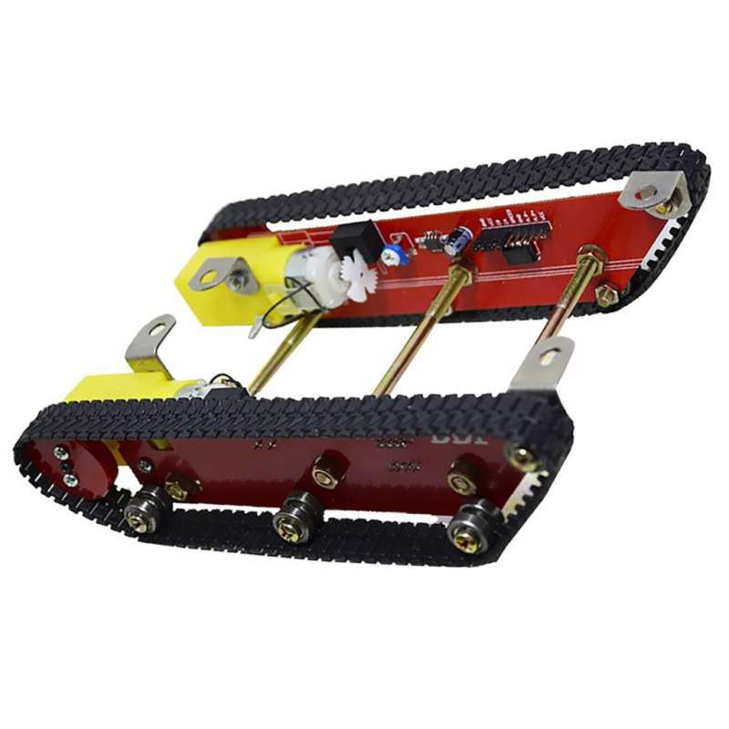 Jual Alloy Robotic Tank Chassis Motor Science DIY Smart Tracked Robot ...
