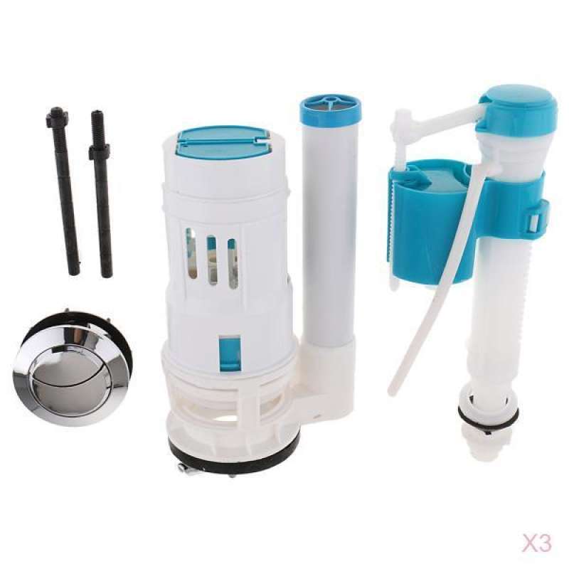 Promo 9pcs/set Inlet Outlet Valve Dual Flush Valve Cistern Toilet ...