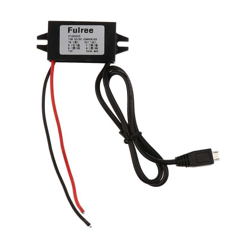 Promo DC-DC Buck Voltage Converter Micro USB 12V Car Power Supply ...