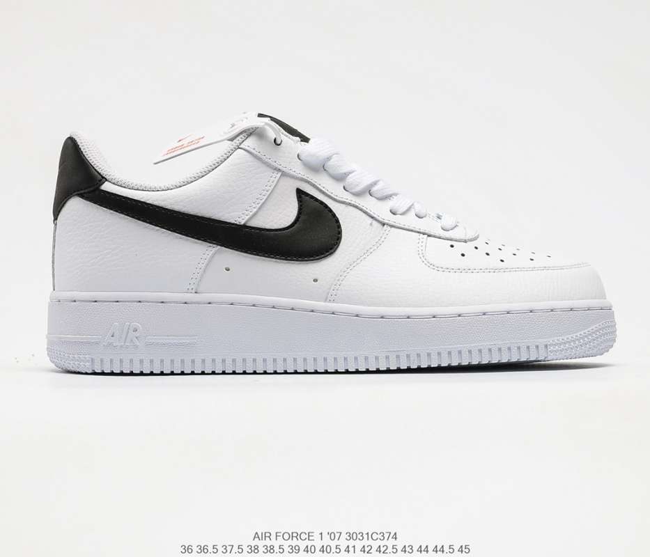 Jual NIKE AIR Force 1 low white black NIKE AIR Force 1 versatile casual ...
