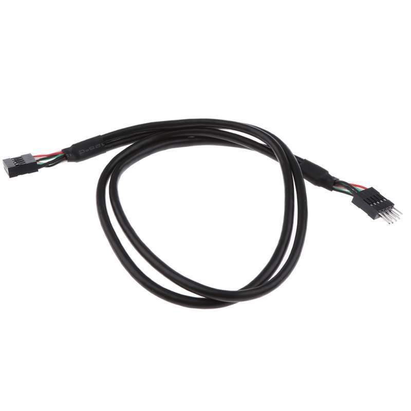 Promo USB2.0 9 Pin Male To 9 Pin Female USB Extension Cable Black ...